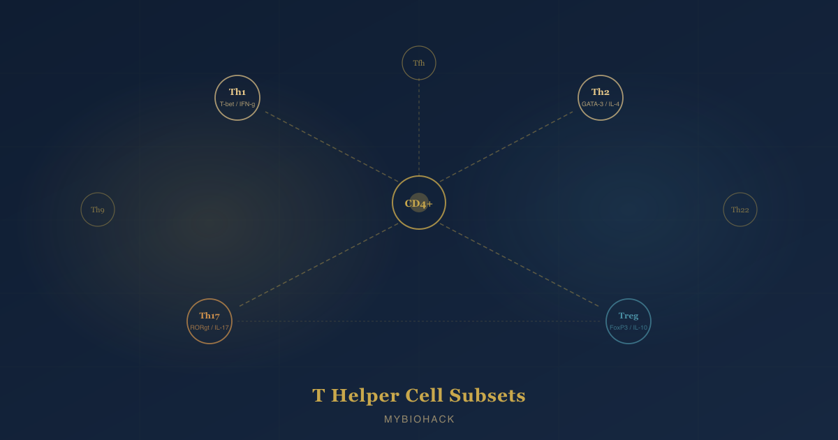 T Helper Cell Subsets: Th1, Th2, Th17, Tregs, Th9, Th22, And Tfh ...